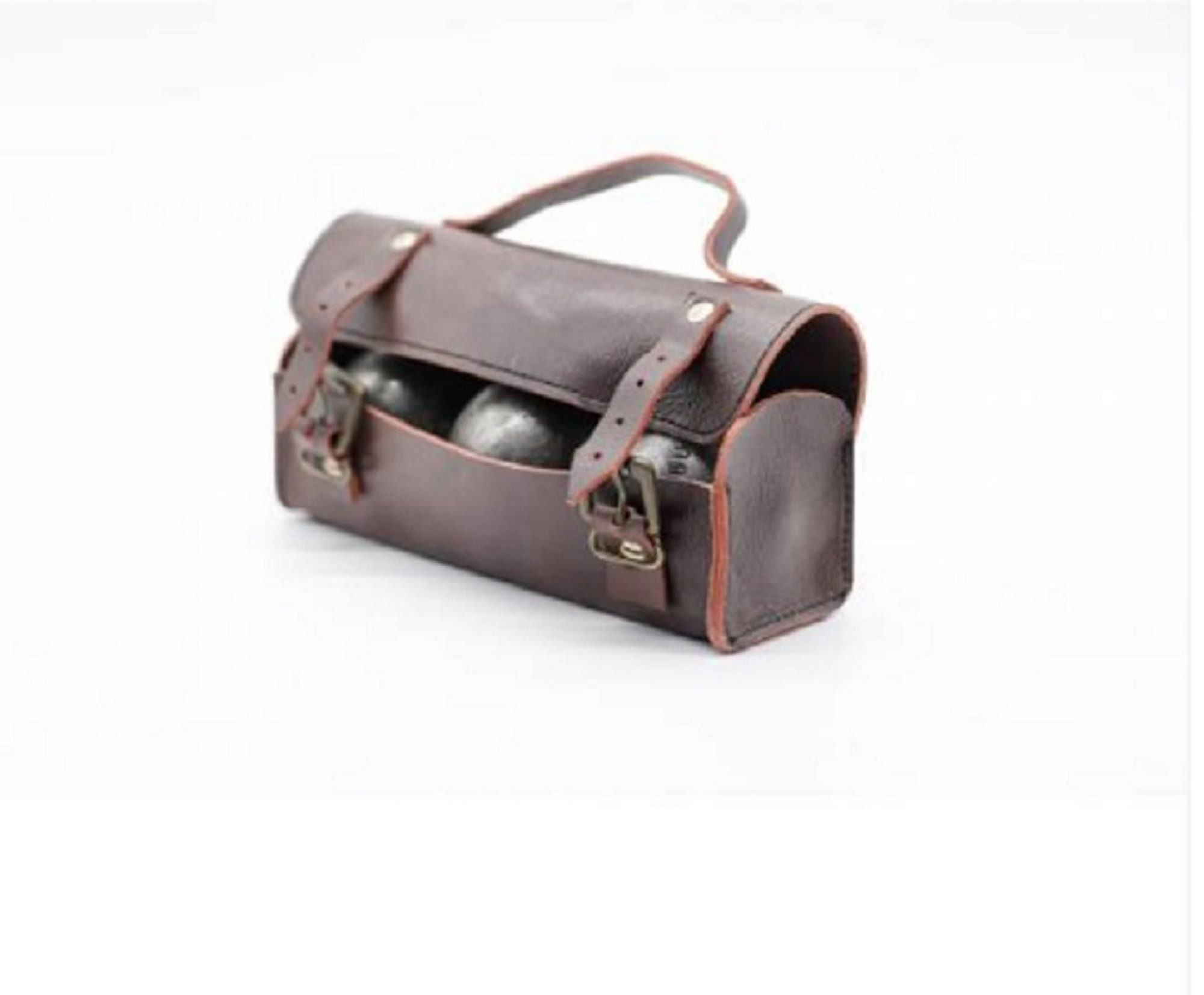 ALL SPORT VINTAGE le Vintage Petanque Ball Case Bag in Cowhide Leather ...
