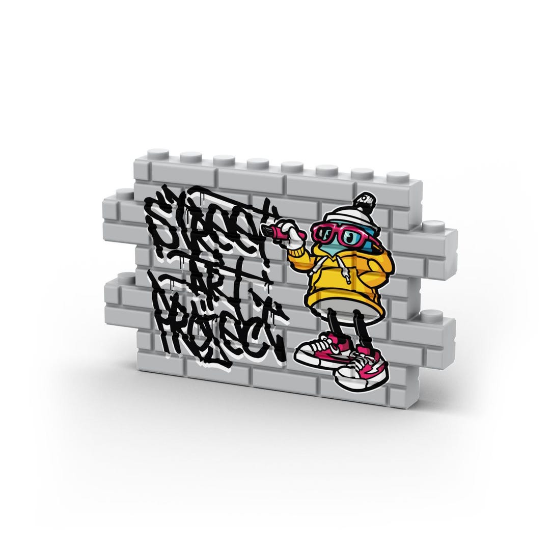 Character Graffiti Wall - Original LEGO® Bricks - Etsy