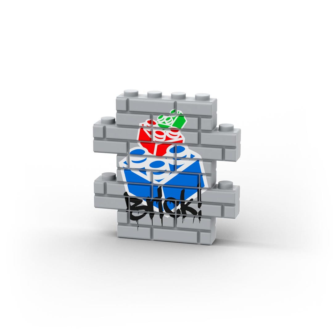 Bricks Graffiti Wall - Original LEGO® Bricks - Etsy
