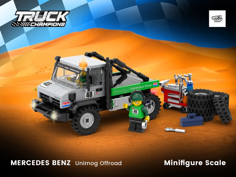 MERCEDES BENZ UNIMOG Offroad Truck Building Instruction for Building ...