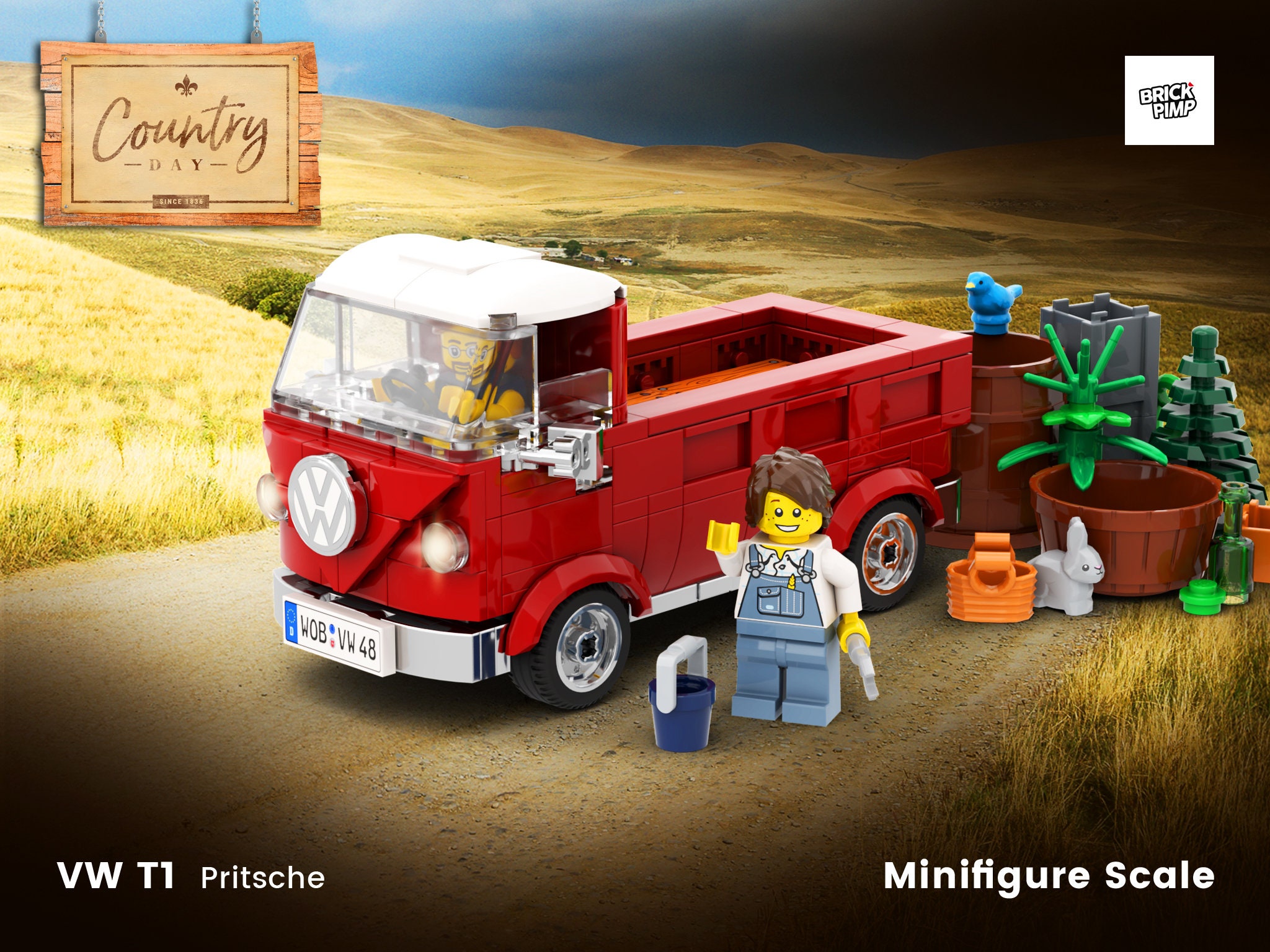 VW T1 Pritsche Building Instruction for Building Blocks - Etsy