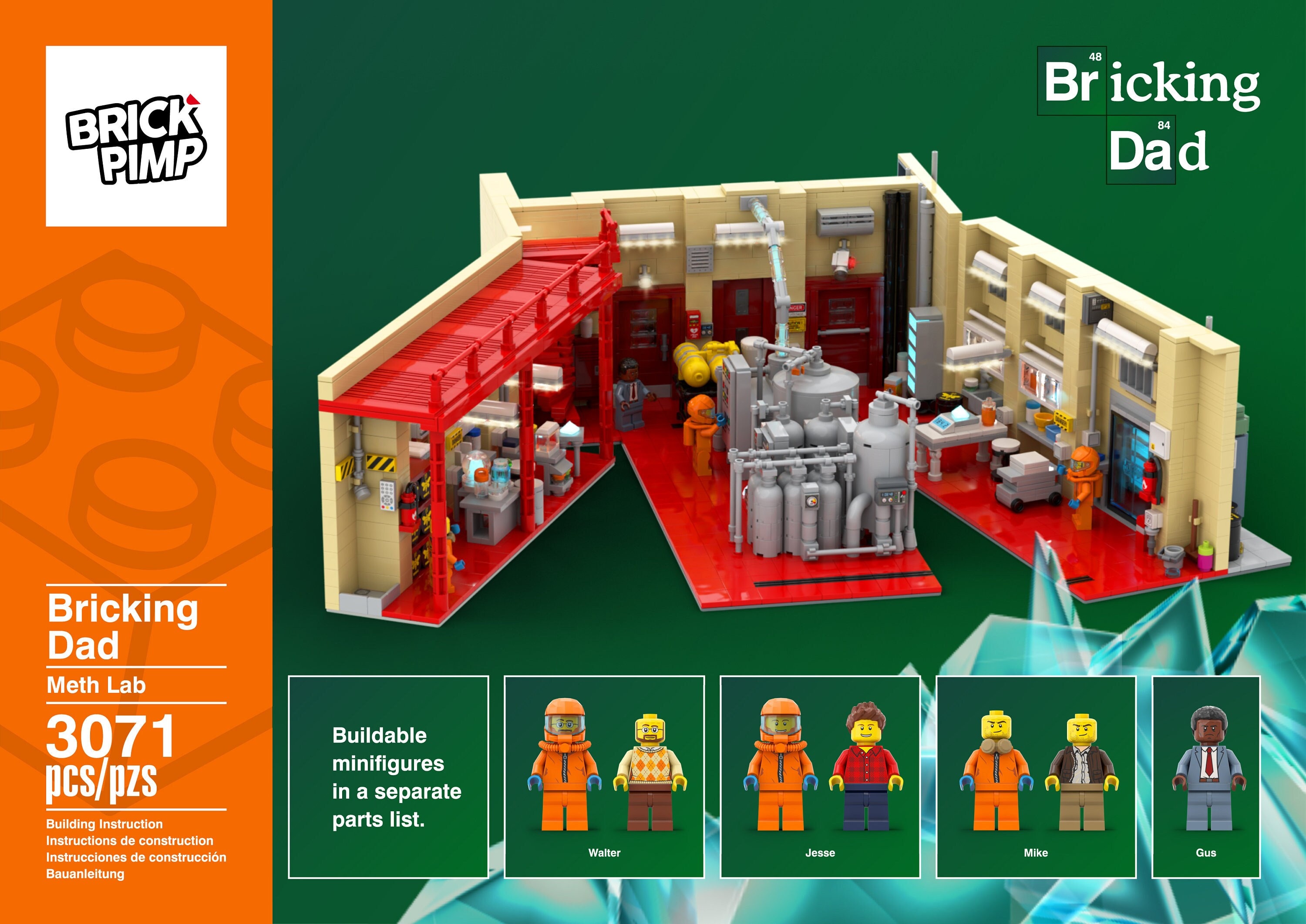 BREAKING BAD Meth Lab Building Instruction for Building Blocks - Etsy