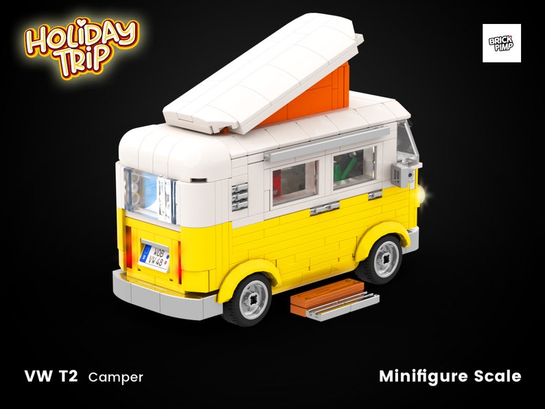 VW T2 Camper Building Instruction for Building Blocks - Etsy