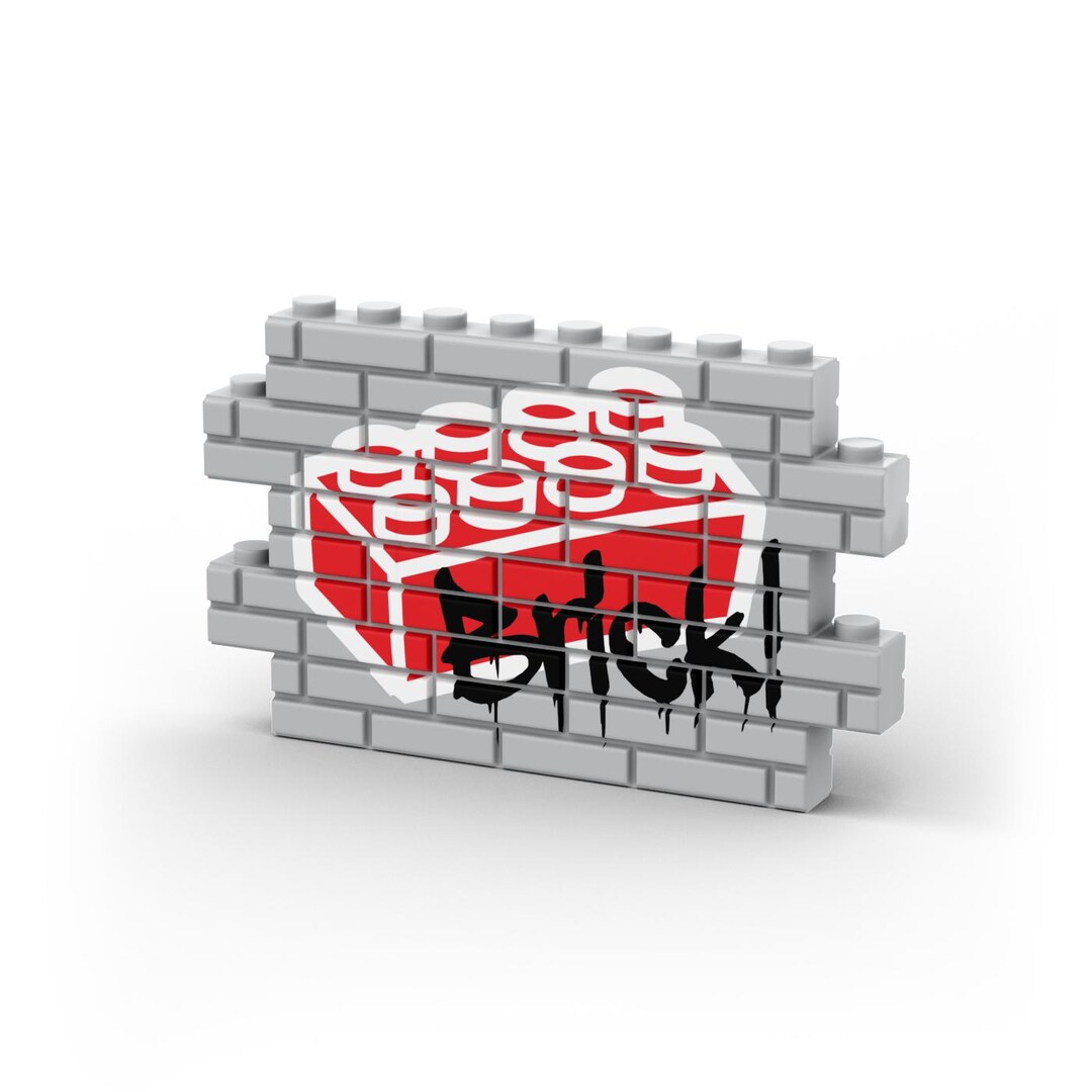 2x4 BRICK! Graffiti Wall - Original LEGO® Bricks - Etsy