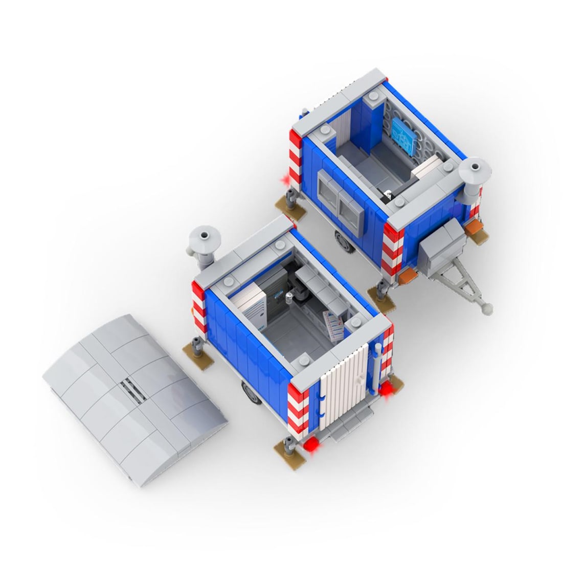 Construction Site Trailer - Building Instructions for Building Blocks ...