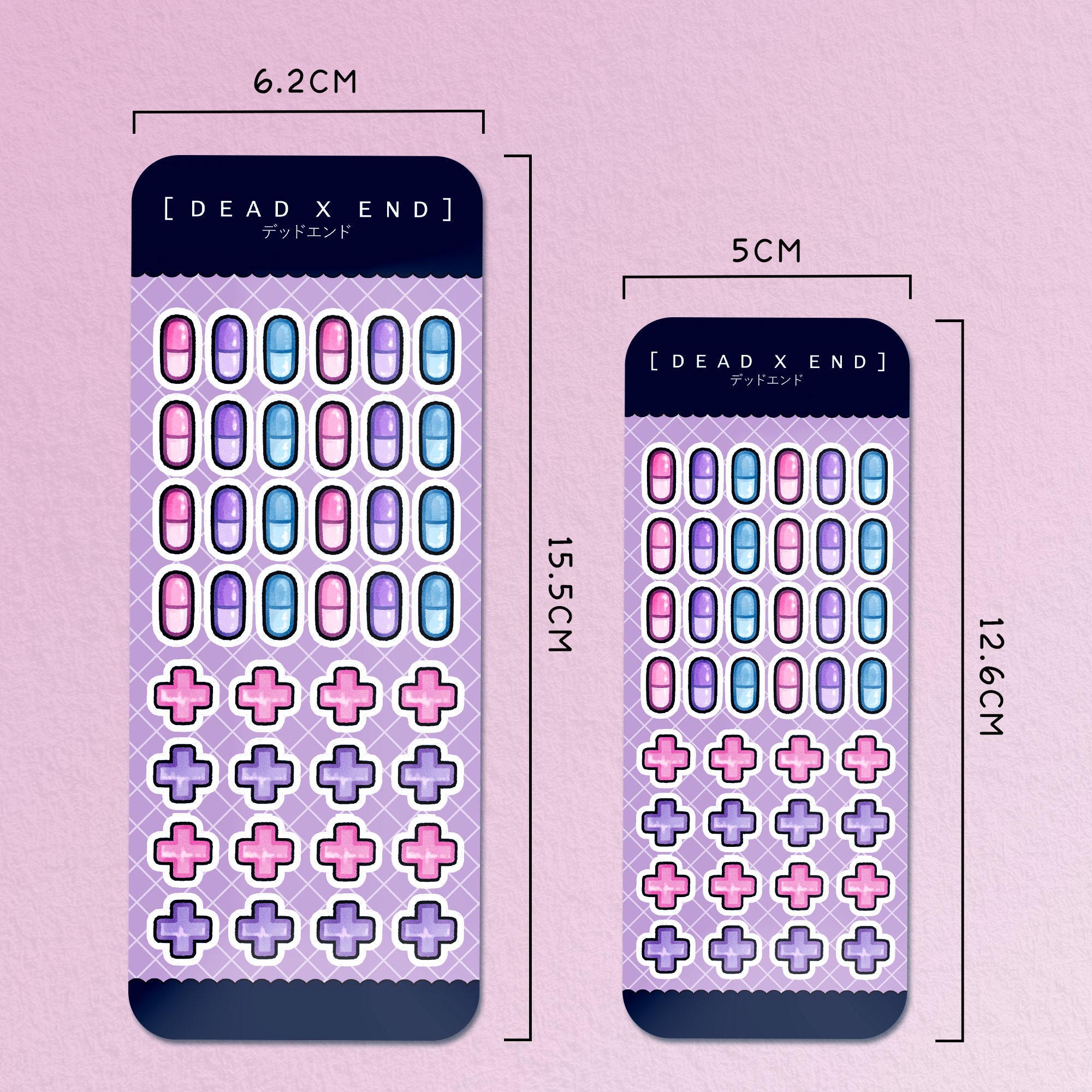 Vinyl Waterproof Anime Menhera Sticker Sheet | Yami Kawaii | Menhera ...