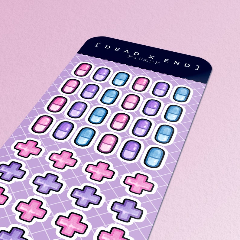 Vinyl Waterproof Anime Menhera Sticker Sheet | Yami Kawaii | Menhera ...