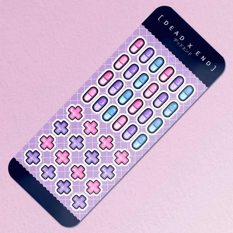 Vinyl Waterproof Anime Menhera Sticker Sheet | Yami Kawaii | Menhera ...