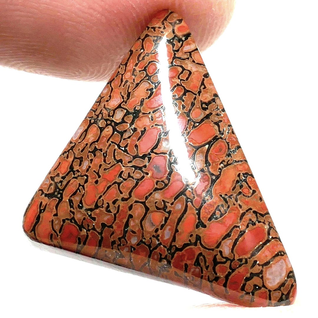 Bright Red Agatized Gembone - Etsy