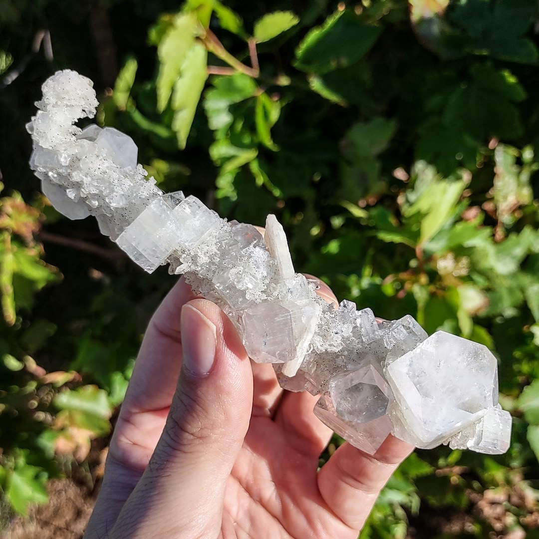 Glistening Apophyllite Stalactite Crystal Specimen - Etsy