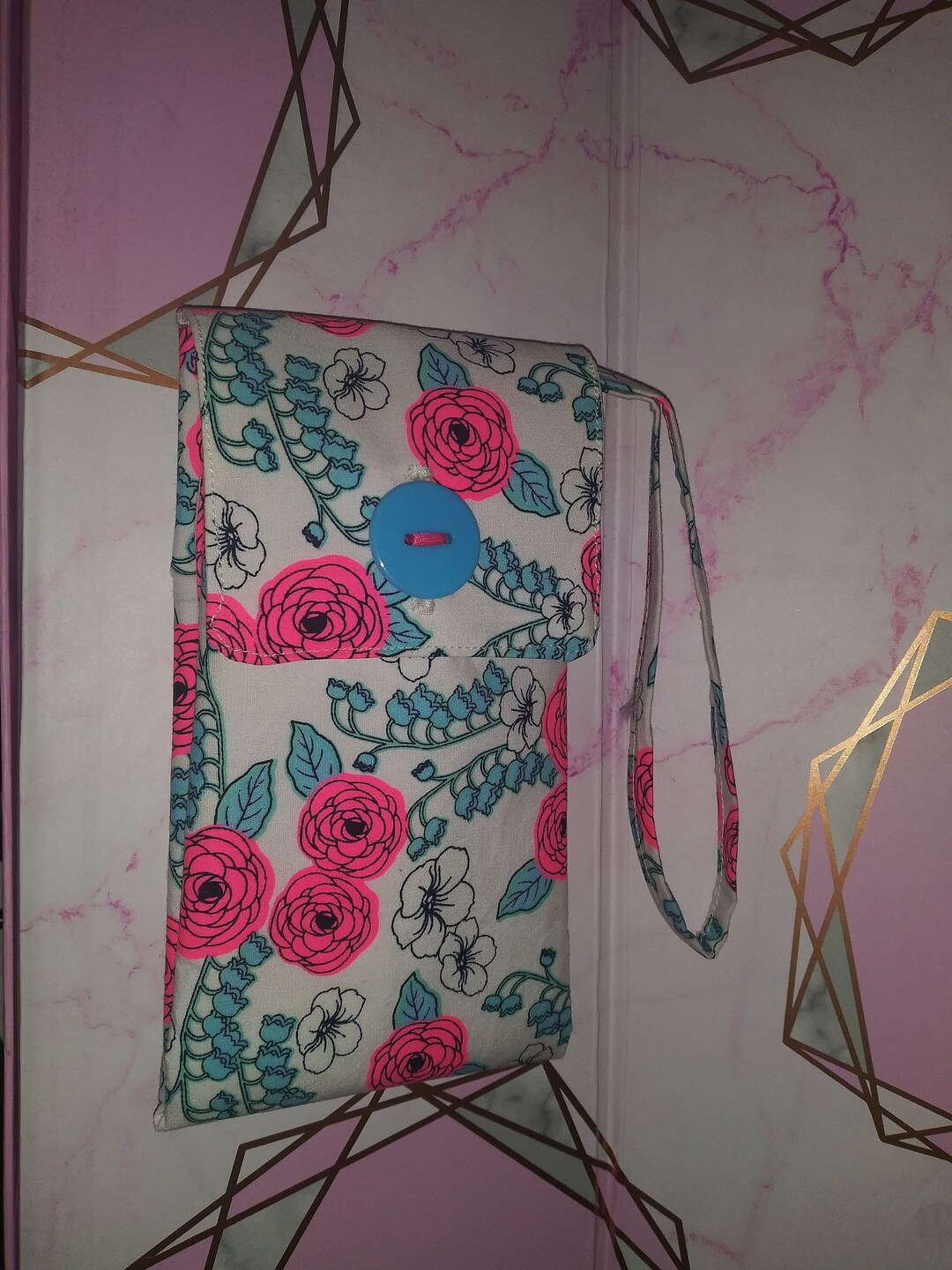 Unique Phone Pouch Floral Design Cellphone Case Hanger Hang Cellphone ...