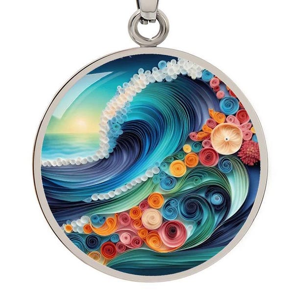 Quilling Pendant - Etsy