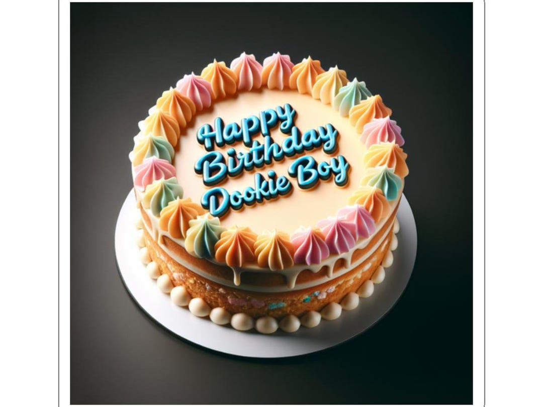 Hyper Realism Cake Stickers, Birthday Dookie Boy, High Detail Decals ...