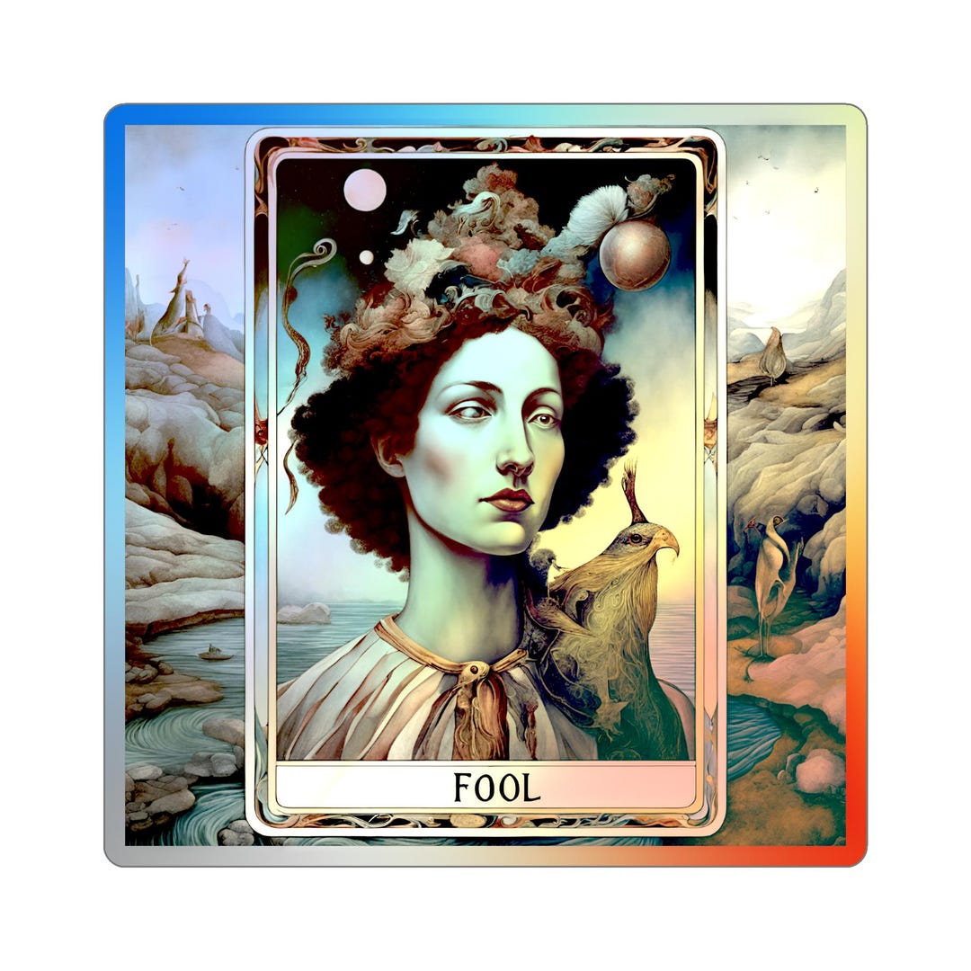 Holographic Stickers, the Fool Tarot, Magical Sticker, Rainbow Decal ...