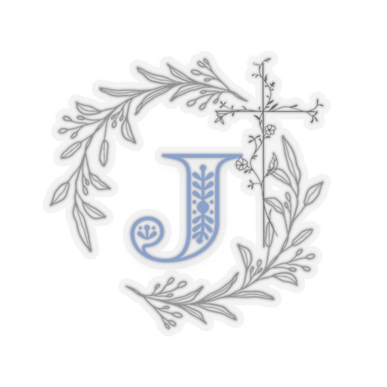 J For Jesus Kiss Cut Stickers Etsy