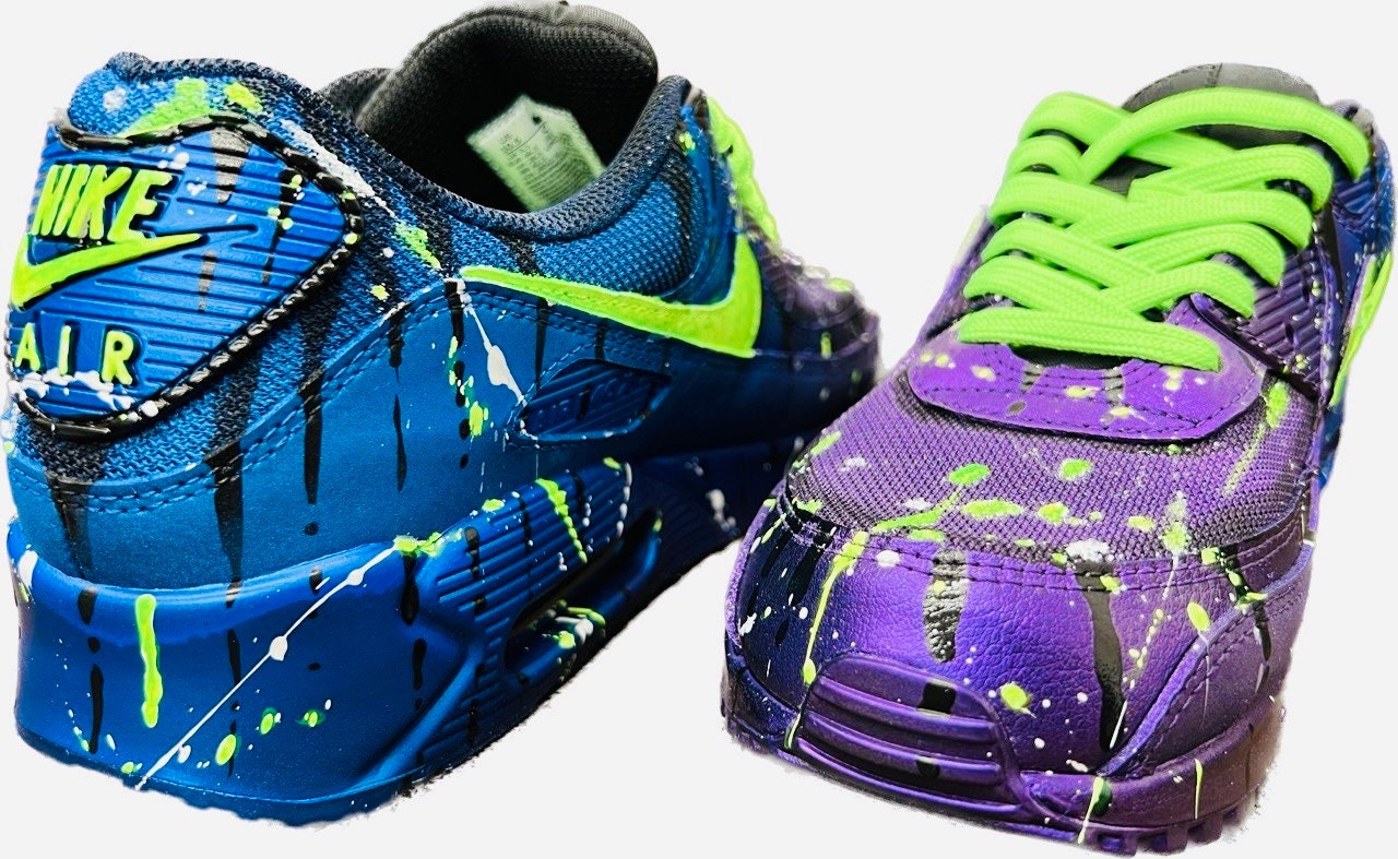 Air Max 90 LTR Customized CYBERPUNK Sneakers | Airbrushed - Handpainted ...