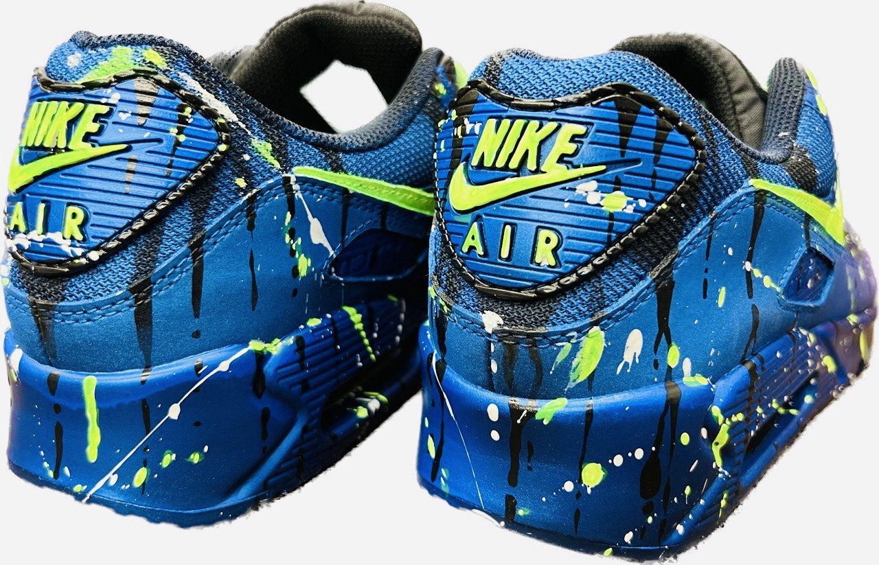 Air Max 90 LTR Customized CYBERPUNK Sneakers | Airbrushed - Handpainted ...