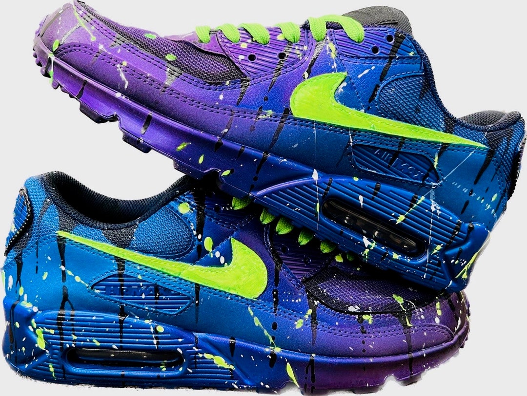 Air Max 90 LTR Customized CYBERPUNK Sneakers | Airbrushed - Handpainted ...