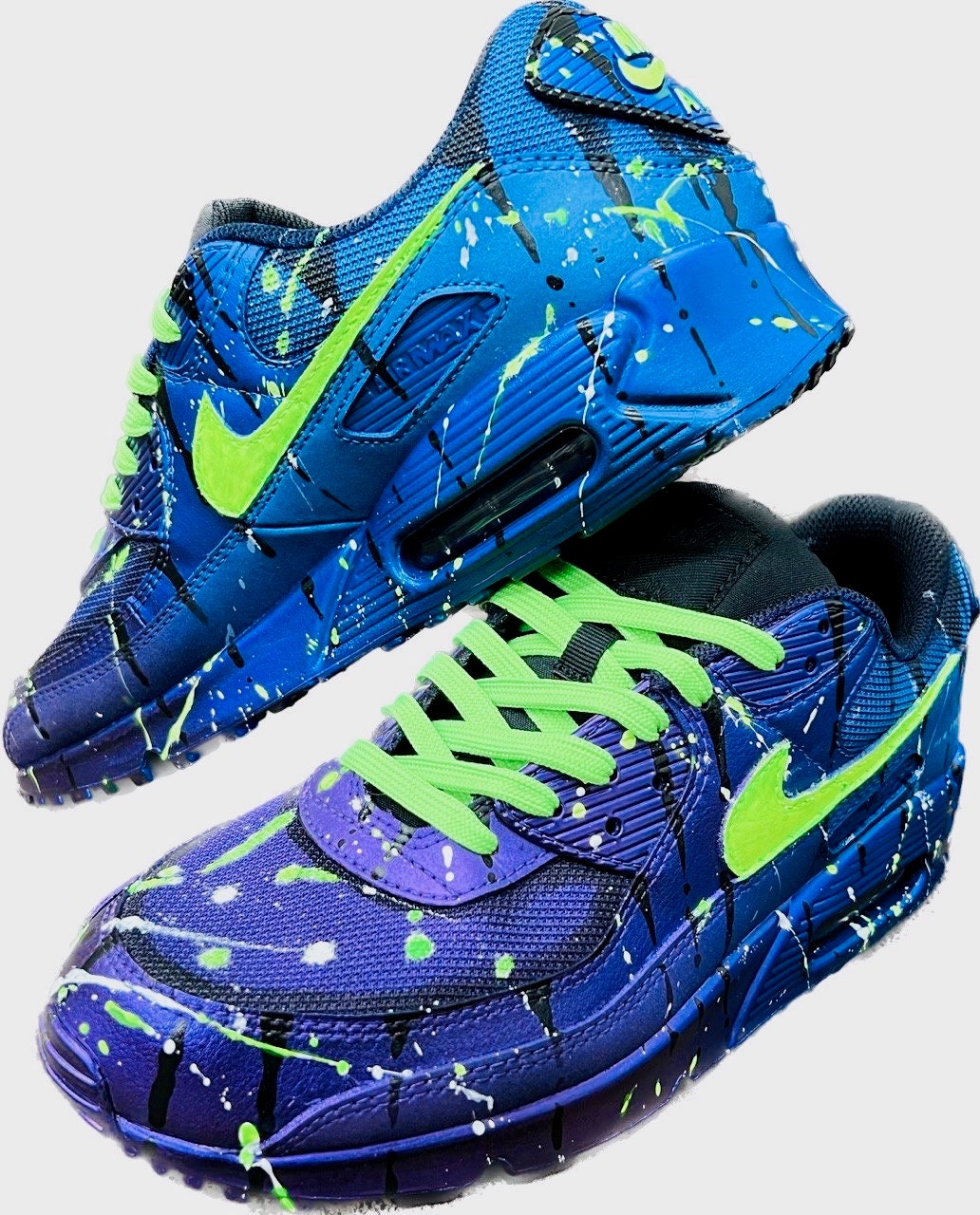 Air Max 90 LTR Customized CYBERPUNK Sneakers | Airbrushed - Handpainted ...