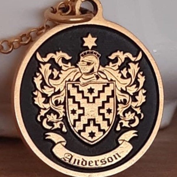 Gold Family Crest - Etsy