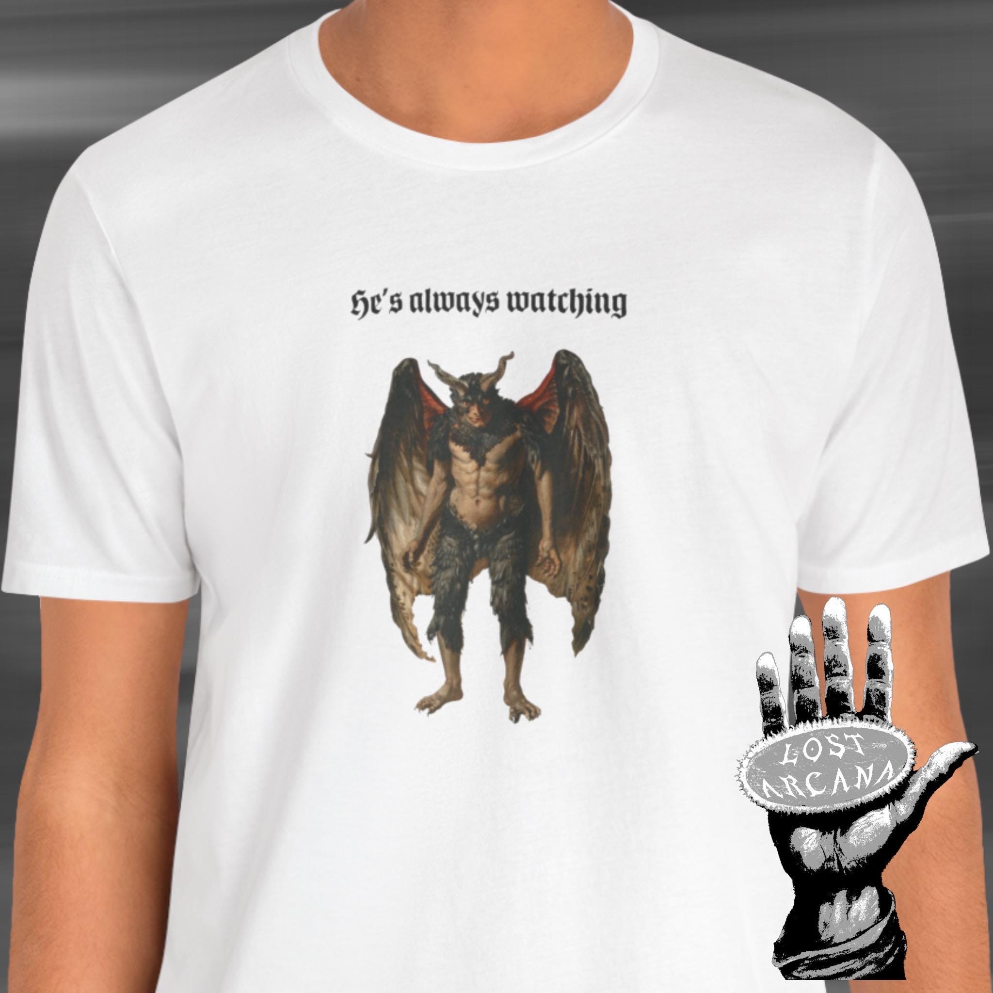 Mothman Stalker, Weirdcore, Gag, Gothic, Oddities, Unisex T-shirt - Etsy