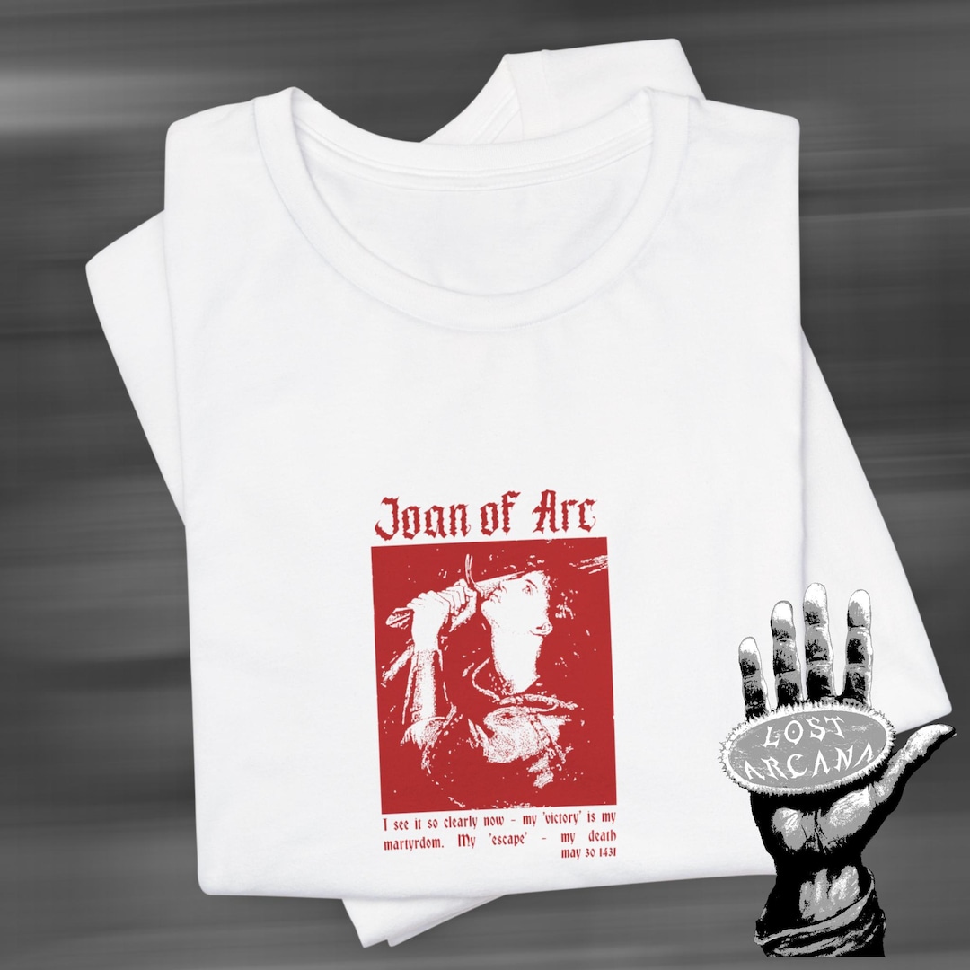 Joan of Arc, Medieval, Gothic, Alt, Weirdcore, History, Unisex T-shirt ...