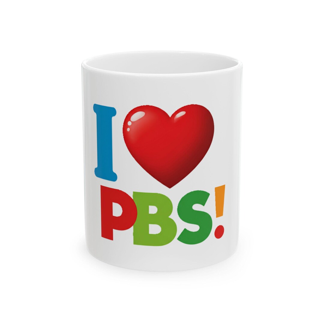 PBS Ceramic Mug, Classic TV Show Gift, Retro Television Lover Cup ...