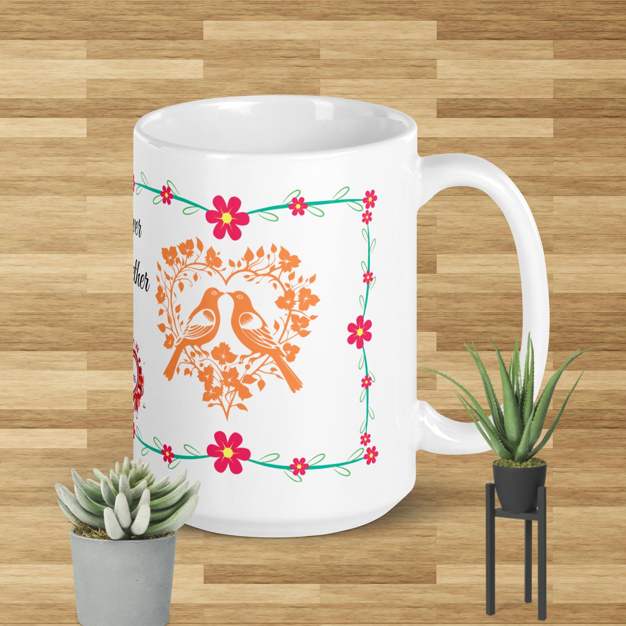 Couple Forever Together Mugs, Custom Wedding Gift, Personalized Wedding ...