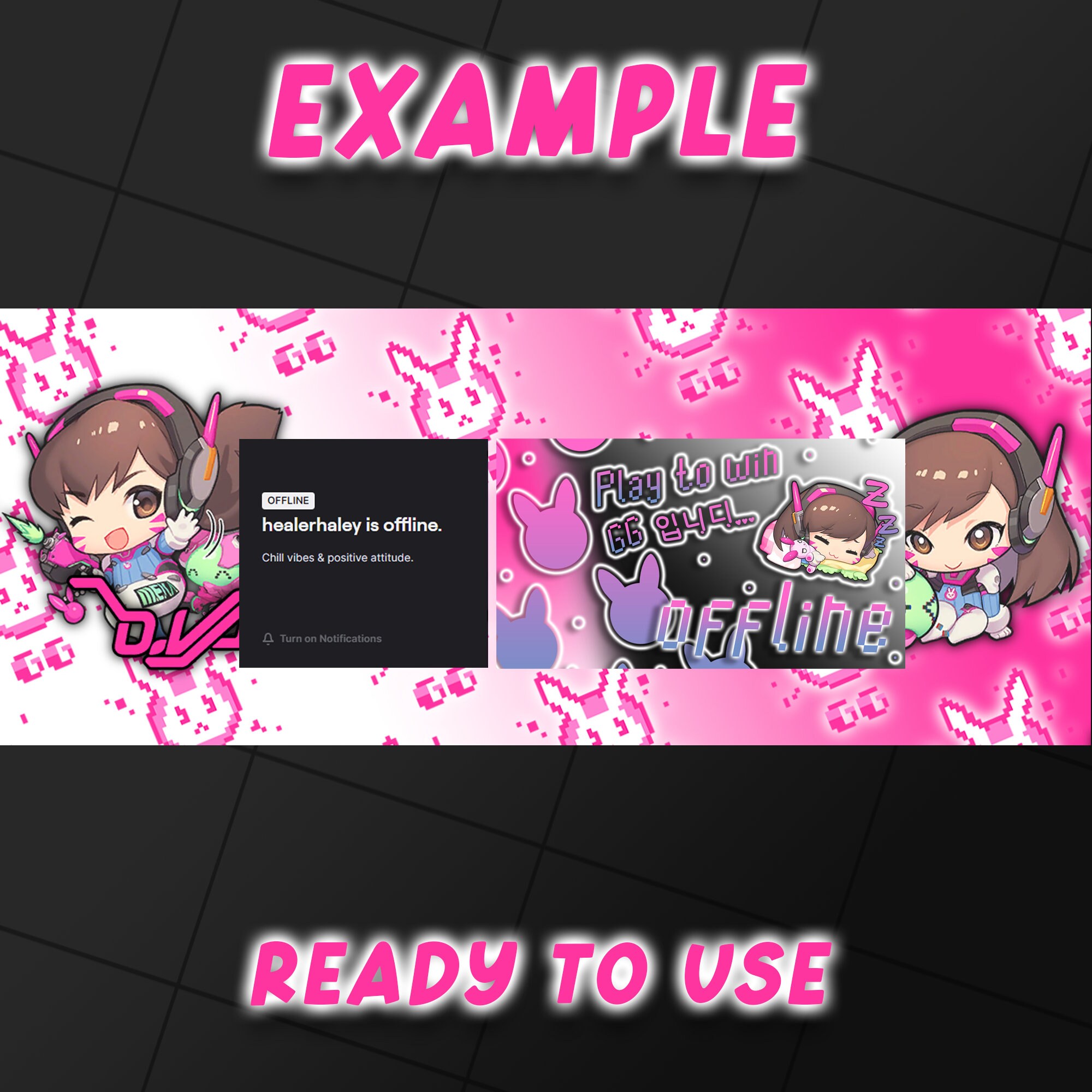 D.va Twitch Profile Banner - Etsy