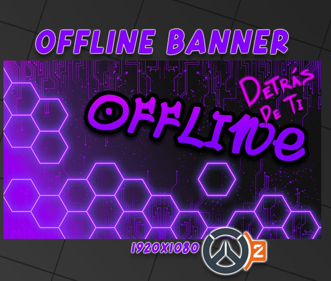 Sombra Overwatch 2 Twitch Offline Banner - Etsy