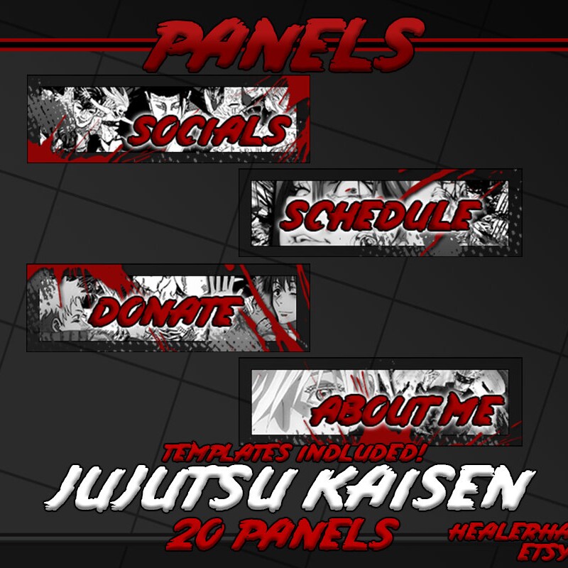 Jujutsu Kaisen Twitch Overlay - Etsy