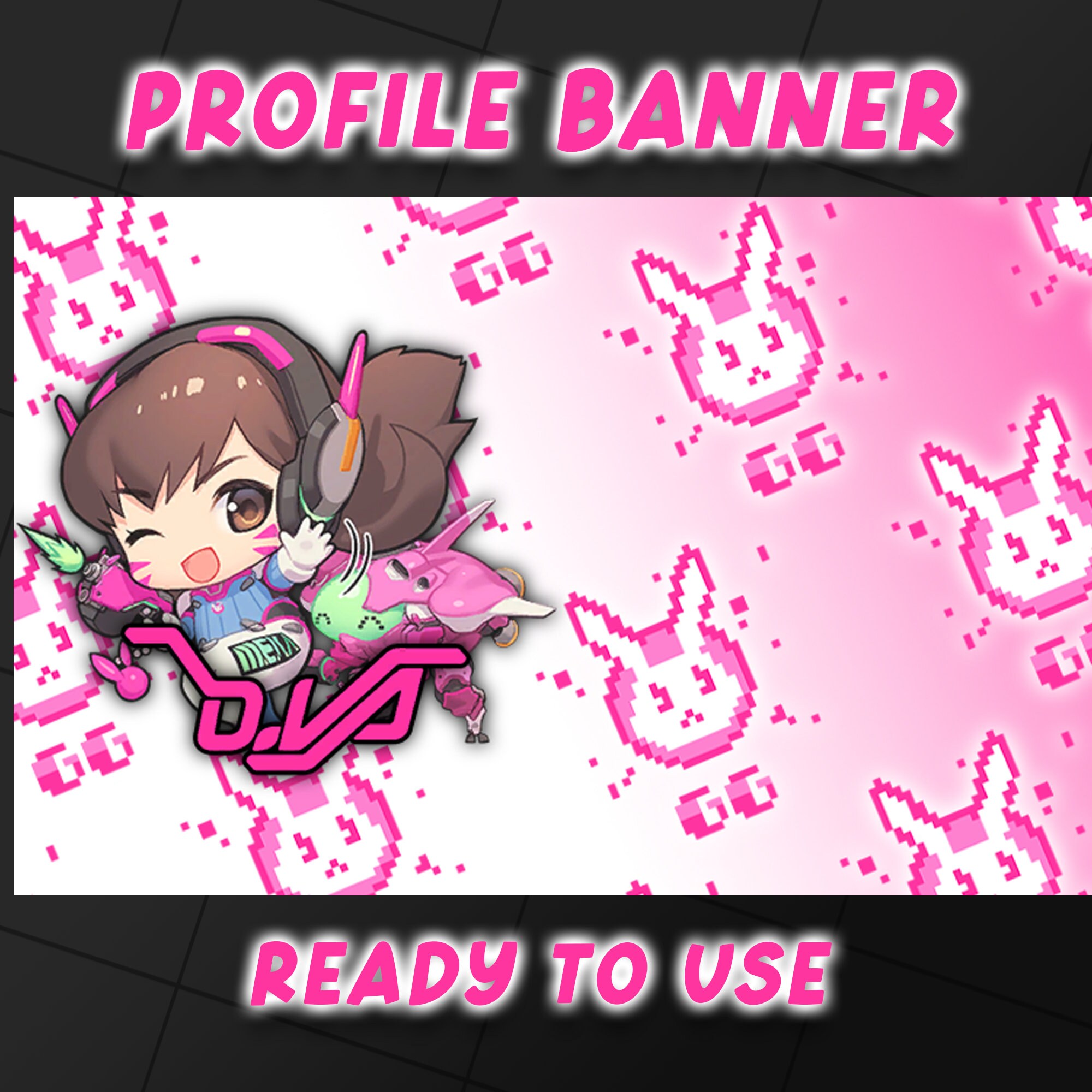 D.va Twitch Profile Banner - Etsy