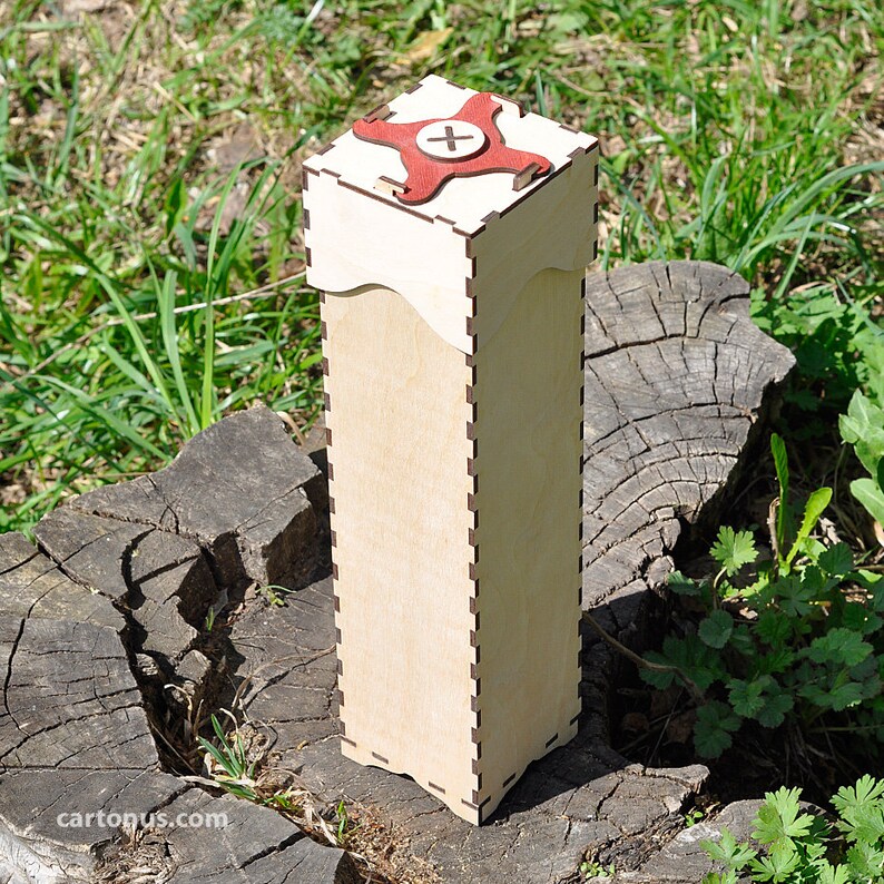 Wood Box With Propeller Latch. Laser Cut Plan. SVG File - Etsy