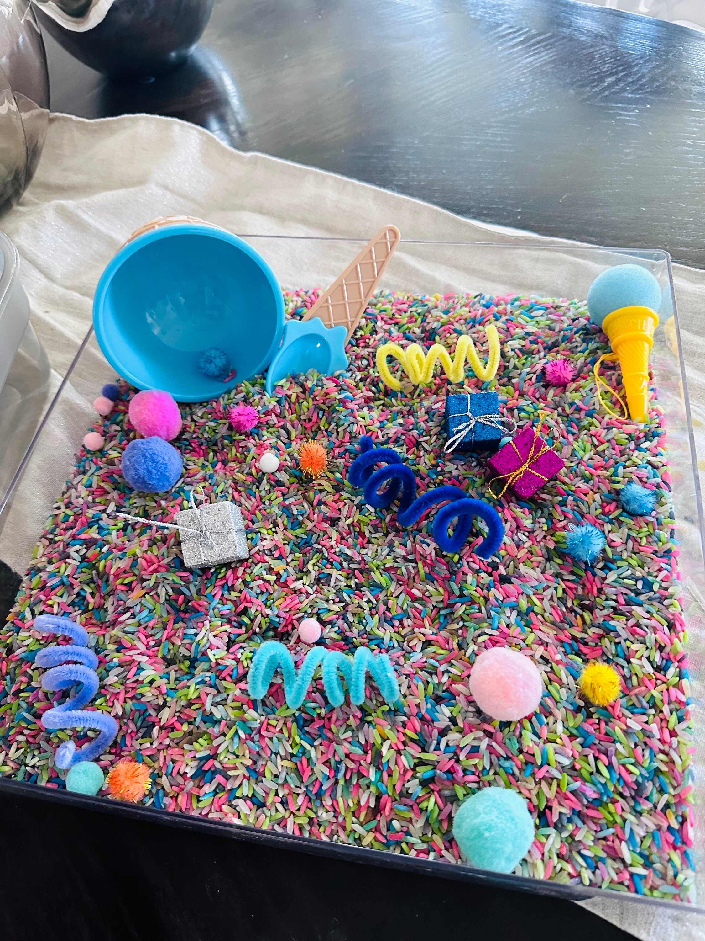 Birthday Sensory Bin Toddler Gift Montessori Play Birthday Gift ...
