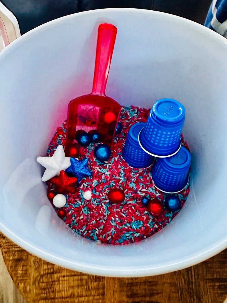 4th of July I Sensory Kit Montessori Preschool July 4 Toddler Holidays ...