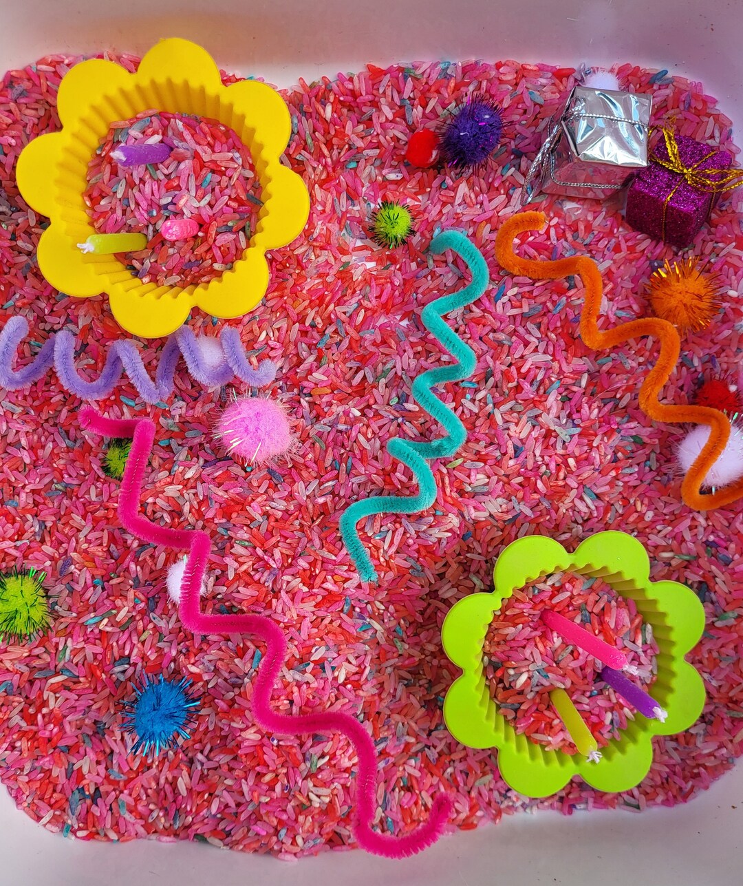Birthday Sensory Bin Toddler Gift Montessori Play Birthday Gift ...