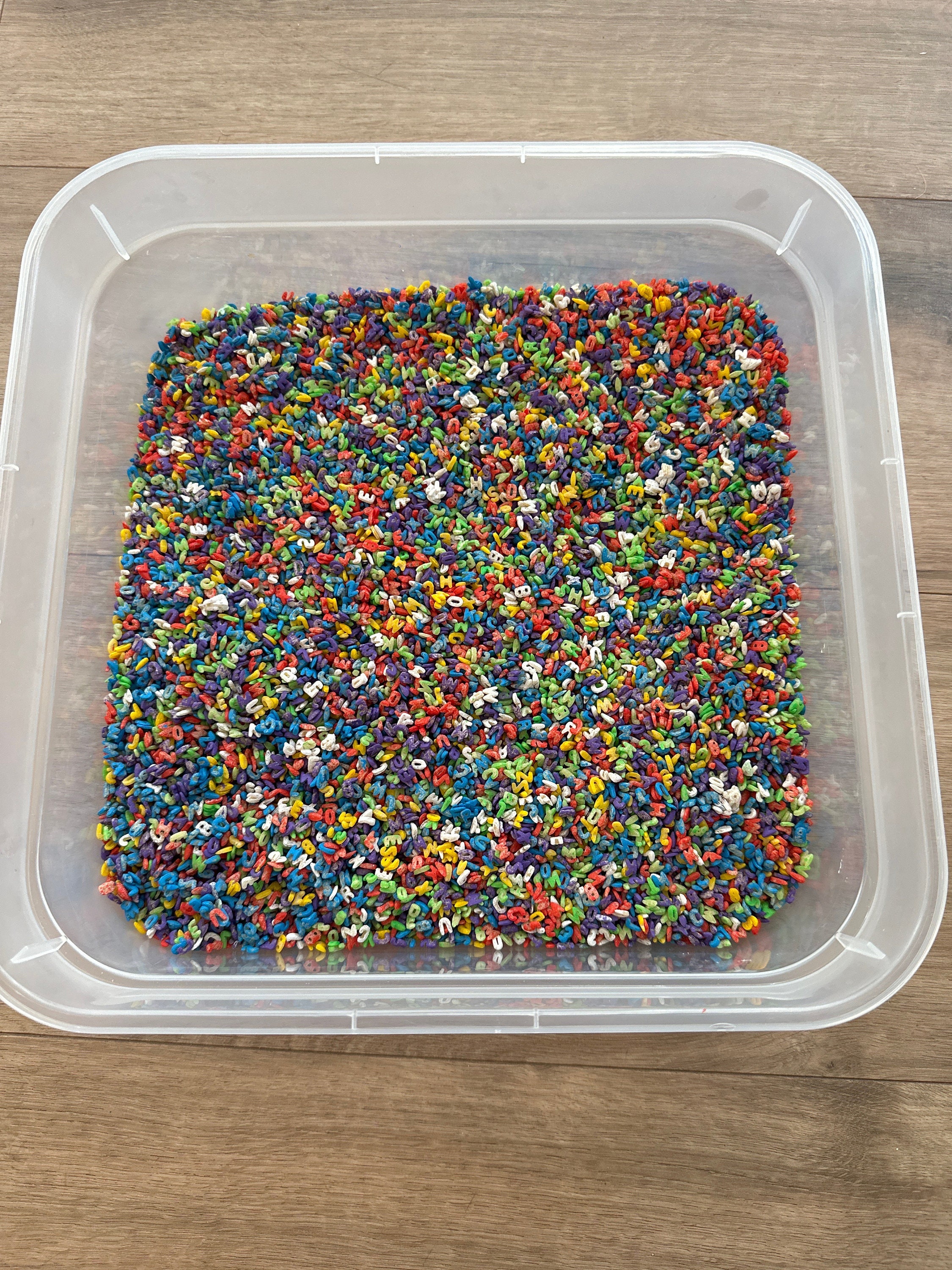 ABC Rice Add on Rice Alphabet colored Rice Sensory Bin - Etsy