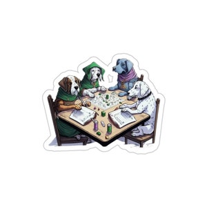 Dnd Dogs Die-cut Sticker RPG Tabletop Gamers for Dungeons and - Etsy