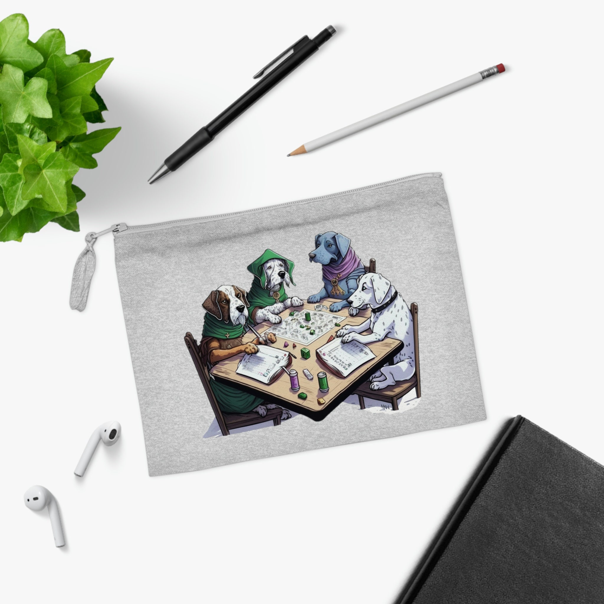 Dogs Playing Dnd RPG Dice Case Dnd Dice Bag RPG Pen & - Etsy