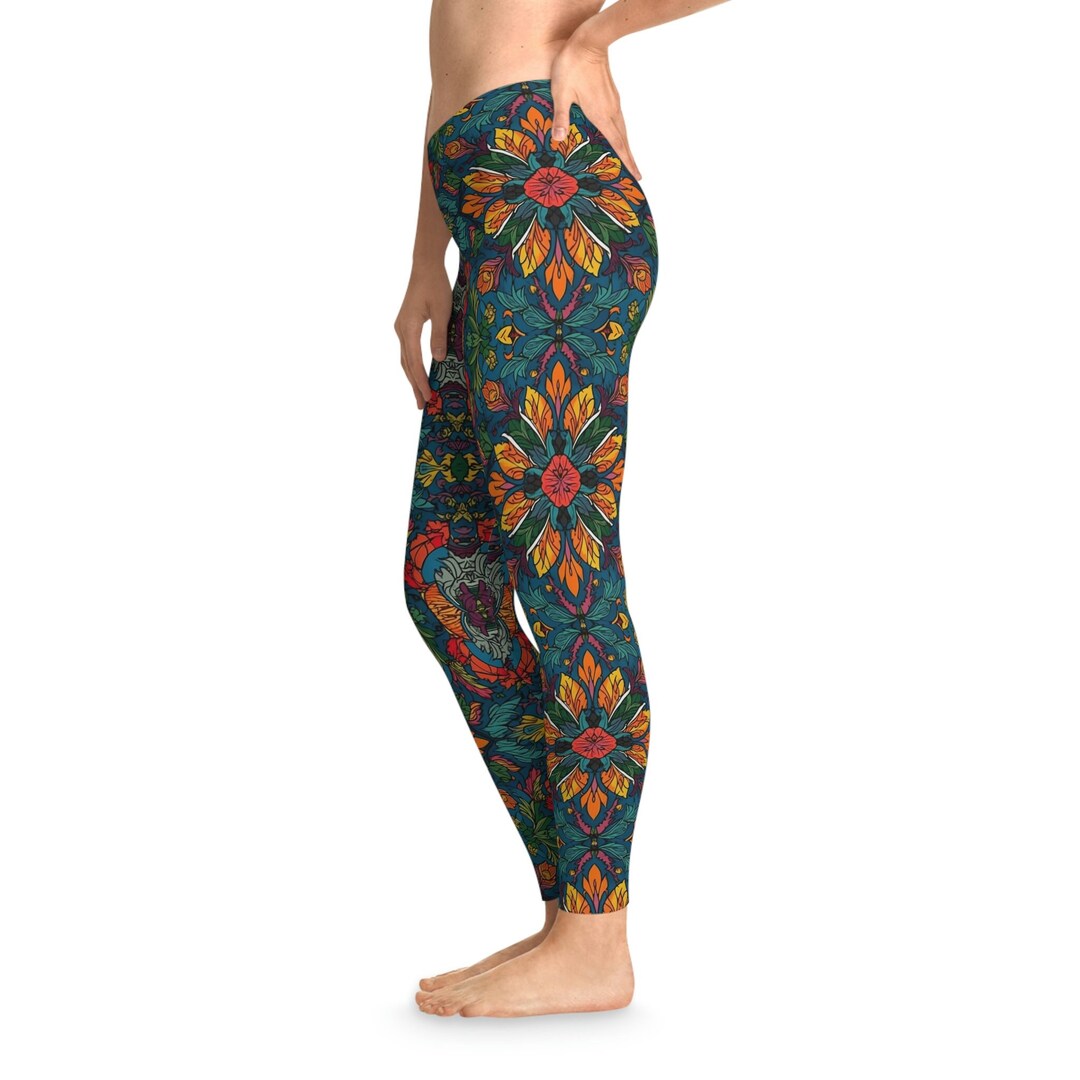 Haft Rang Leggings for Women Soft Stretchy Persian Hippie - Etsy