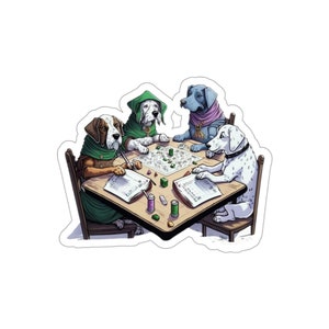 Dnd Dogs Die-cut Sticker RPG Tabletop Gamers for Dungeons and - Etsy