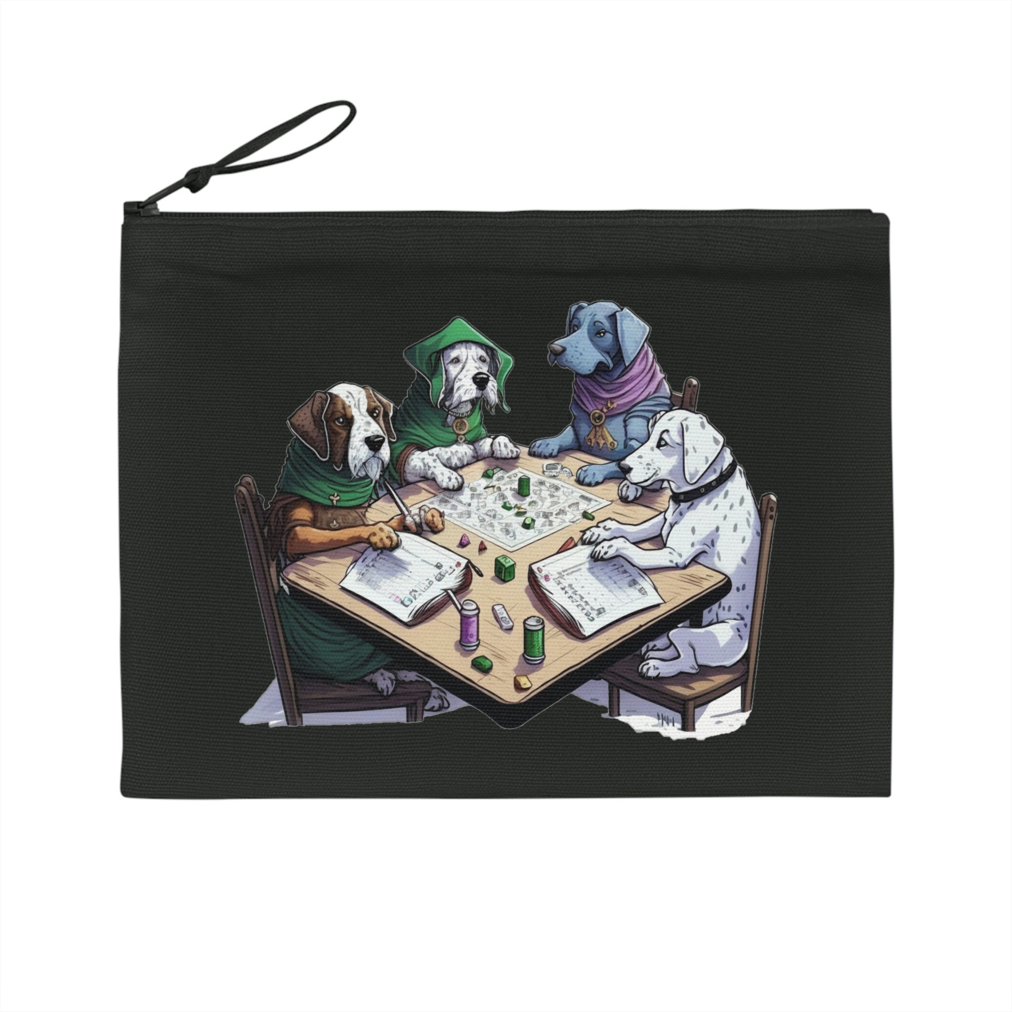Dogs Playing Dnd RPG Dice Case Dnd Dice Bag RPG Pen & - Etsy