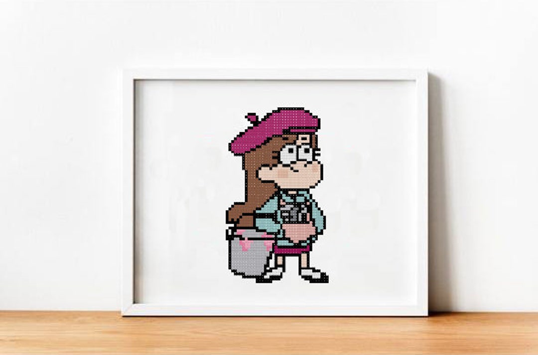 Mabel Gravity Falls Cross Stitch PDF Pattern, Handmade Gift for Anime ...