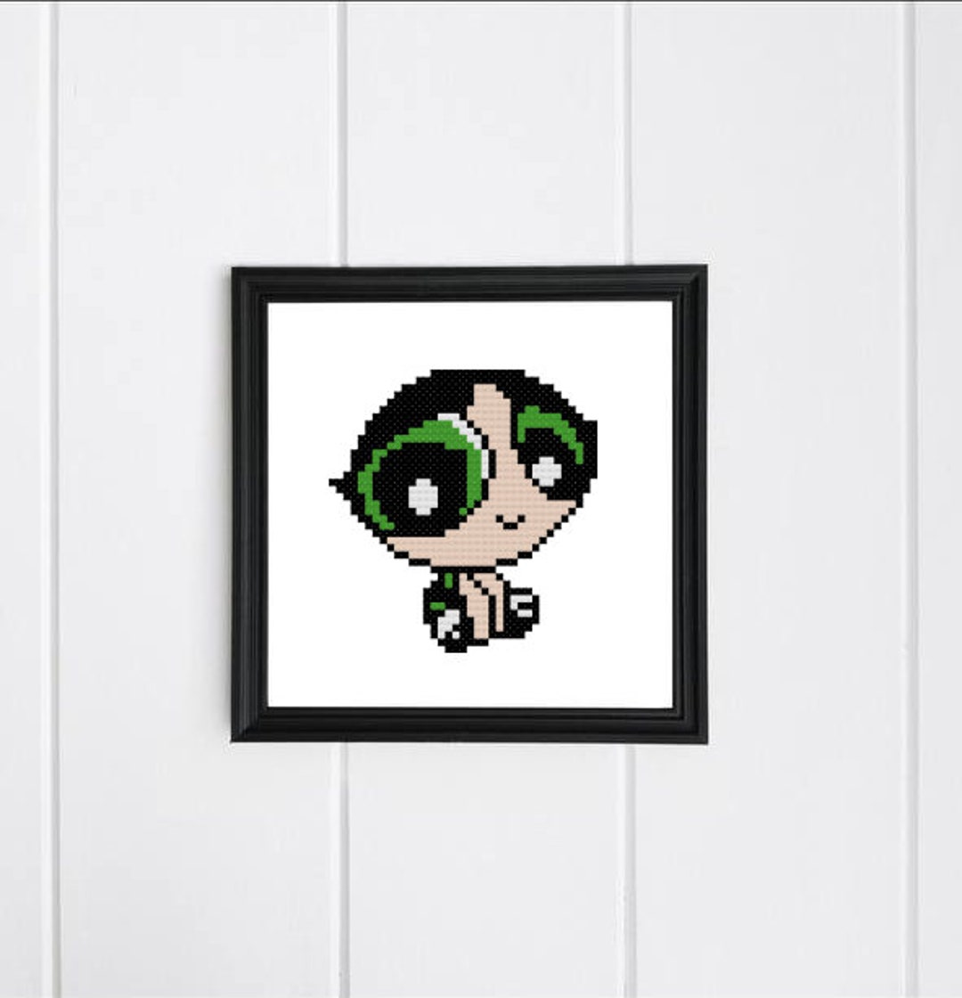 Buttercup From Powerpuff Girls Cross Stitch Pattern, Blossom Buttercup ...