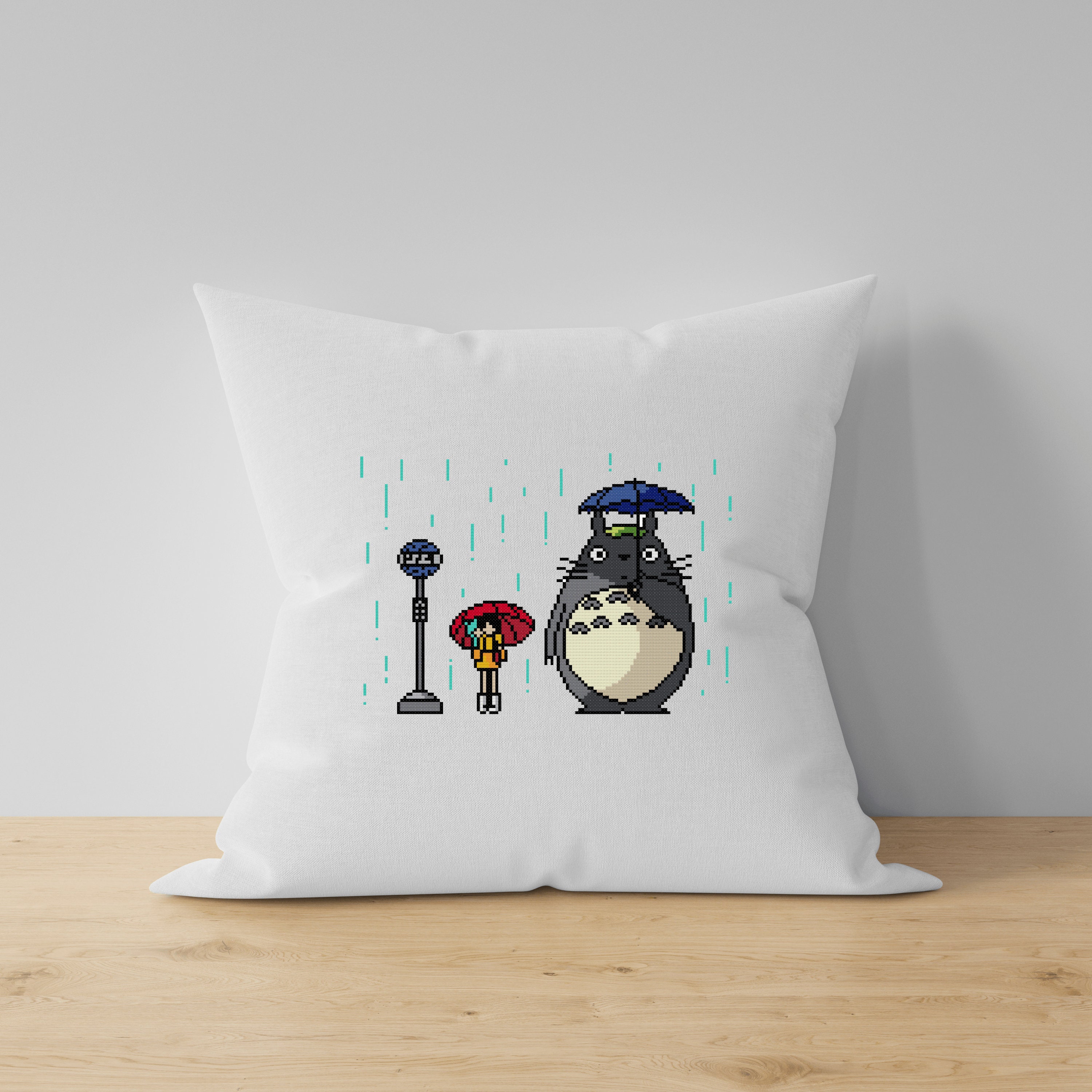 My Neighbor Totoro Cross Stitch Pattern, Cute Embroidery, Studio Ghibli ...