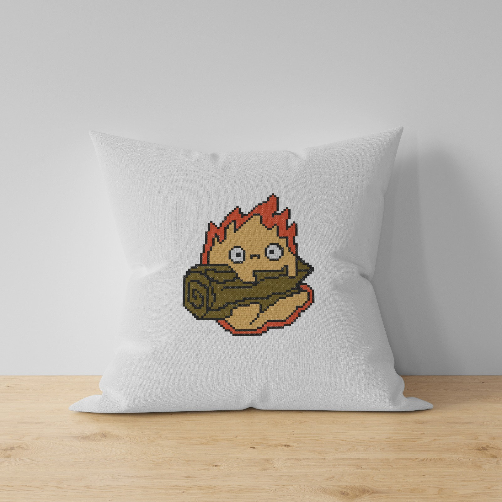 Howl's Moving Castle Calcifer Embroidery, Studio Ghibli Anime Cross ...