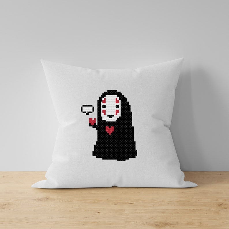 No Face Spirited Away Cross Stitch Pattern, Easy Needleart (PDF) - Etsy