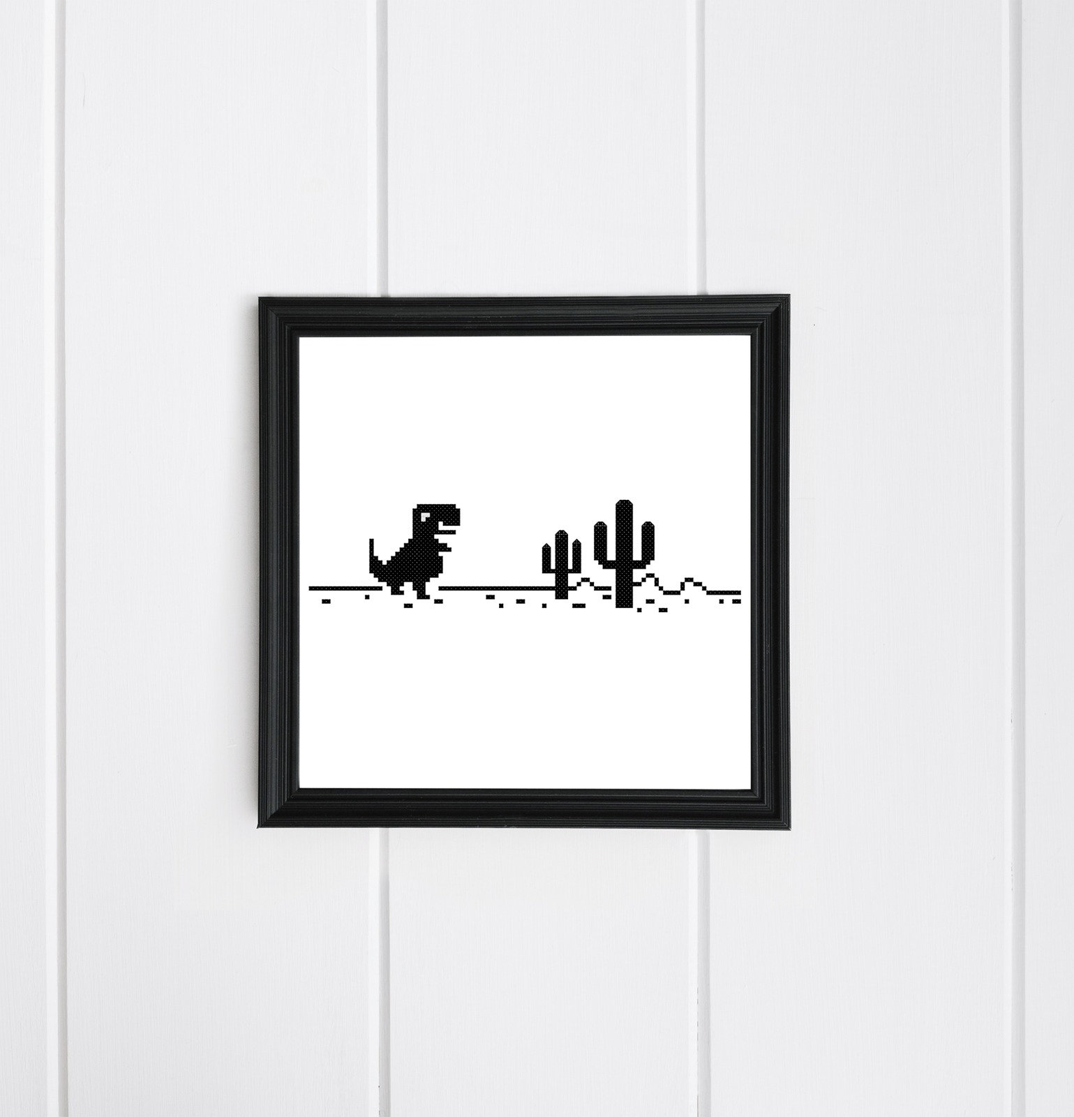 No Internet Connection Dinosaur Game Cross Stitch Pattern, Crochet ...