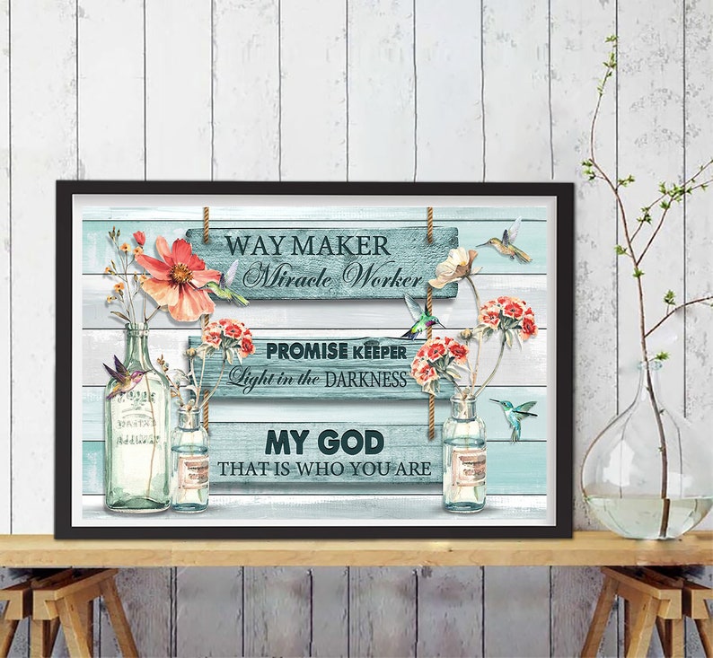 Way Maker Miracle Worker Archives Poster Waymaker Poster Family Gift ...