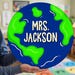 Personalized 3D Geography Classroom Welcome Sign, Custom Teacher Gift ...